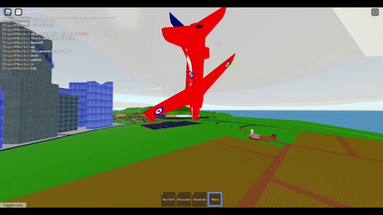 Red Arrows Stunts in gr city | PTFS - YouTube