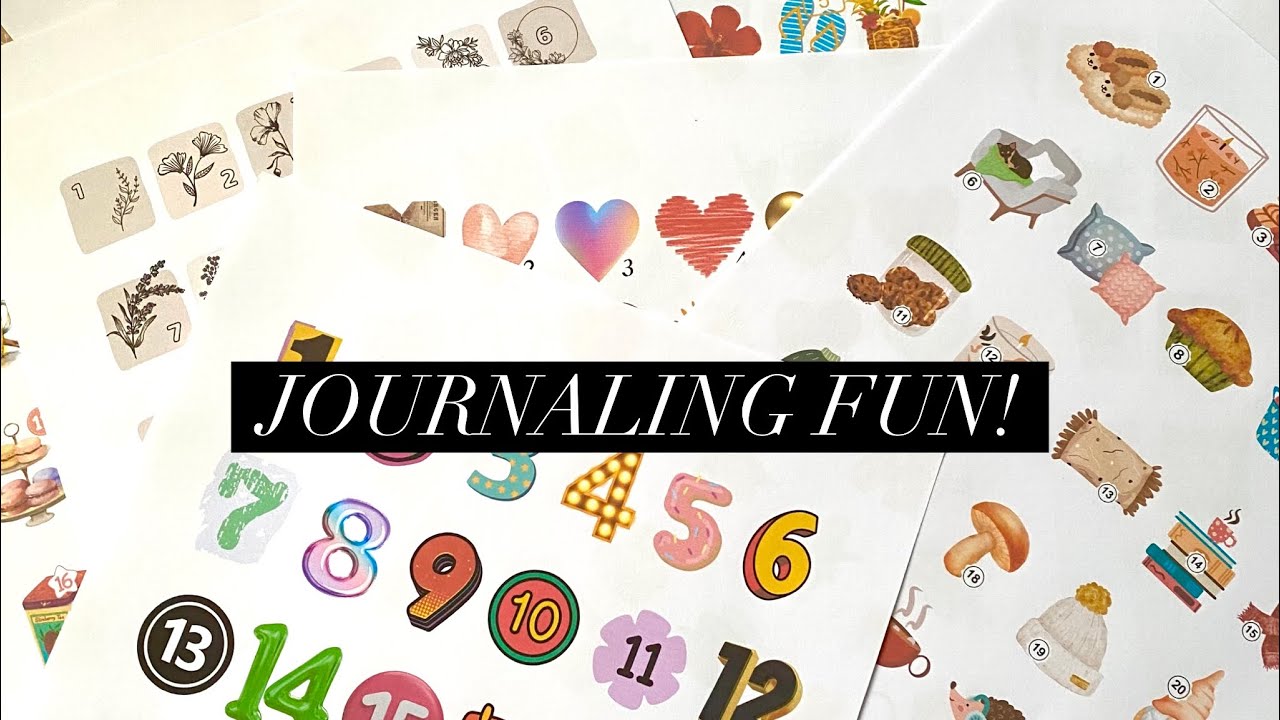 A year of fun journal dates kit! - YouTube