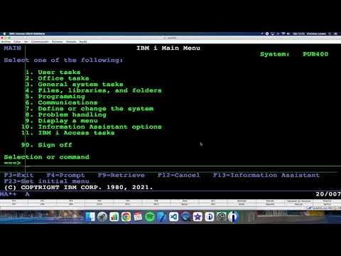 Coding in RPG (IBM i/AS400). Using SENSITIVE and INSENSITIVE cursors. - YouTube