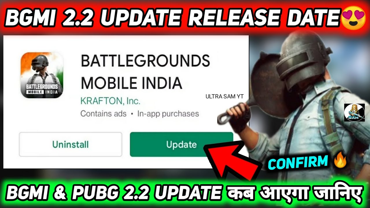 BGMI 2.2 UPDATE RELEASE DATE 🔥 HOW TO UPDATE BGMI 2.2 AFTER BAN 🔥 PUBG ...