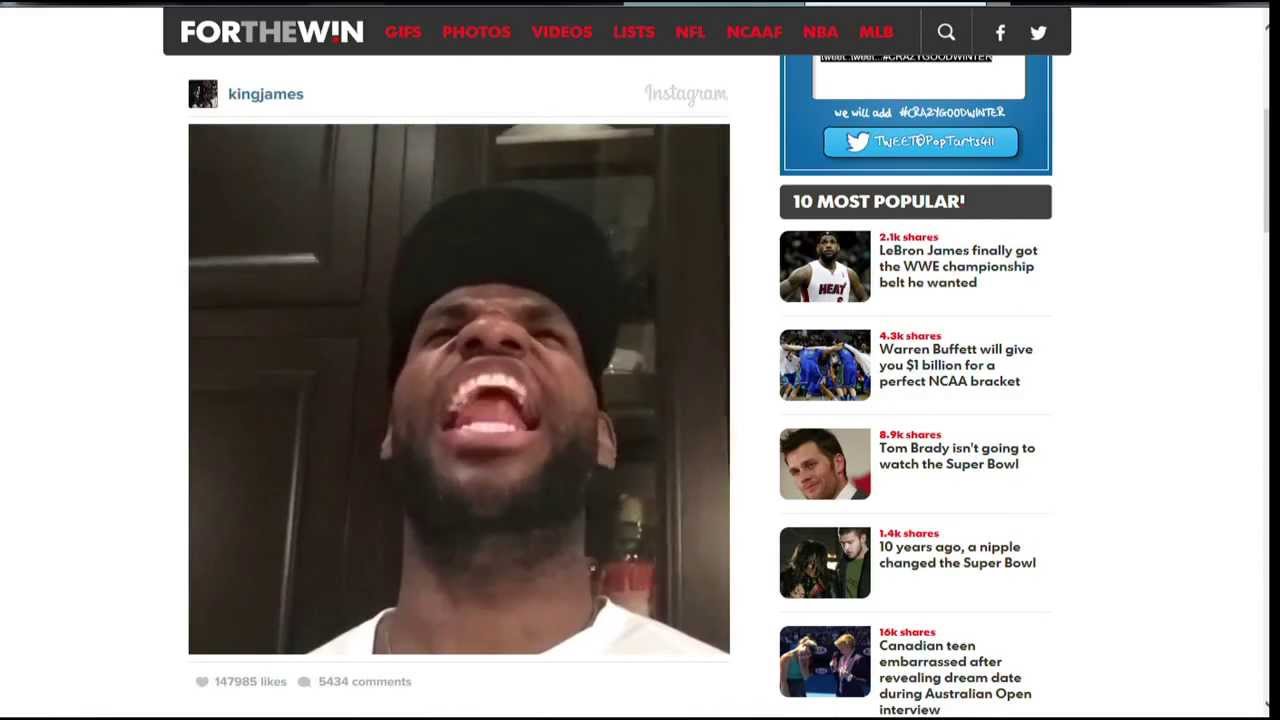 LeBron James thanks The Rock for WWE Championship - YouTube