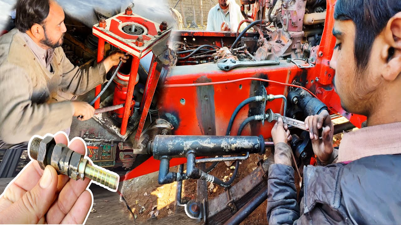 HOW TO FITTINGS STEERING HYDRAULIC JACK & HIS PIPE LINE IN A 10 TO 12 ...