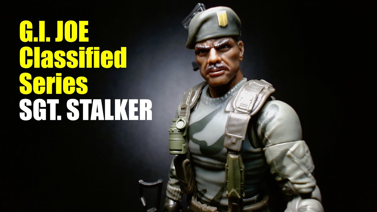 GI JOE Sgt Stalker Classified Series Hasbro Action Figure Unboxing and ...