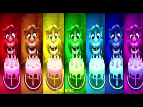 New Rainbow Talking Tom Colors Cartoon Funny Videos 2017 For Kids ...