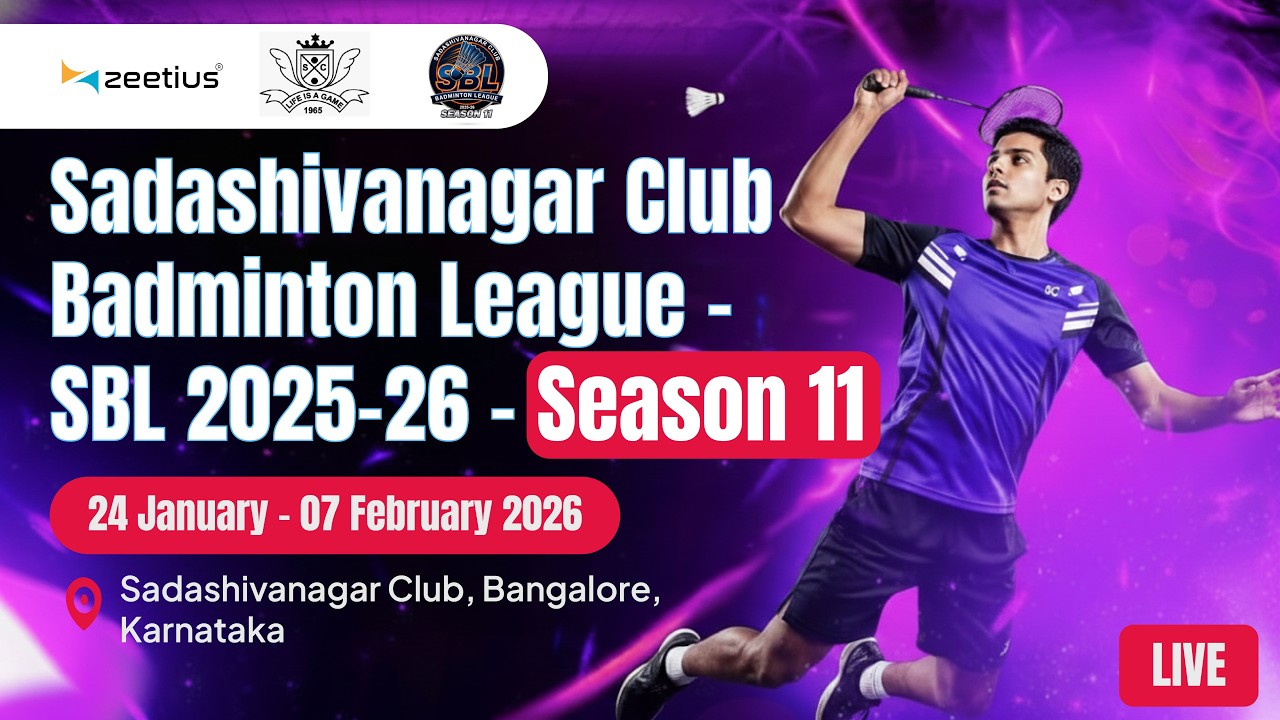 SEMI-FINALS 2 - SADASHIVANAGAR CLUB BADMINTON LEAGUE - SBL 2025-26 ...