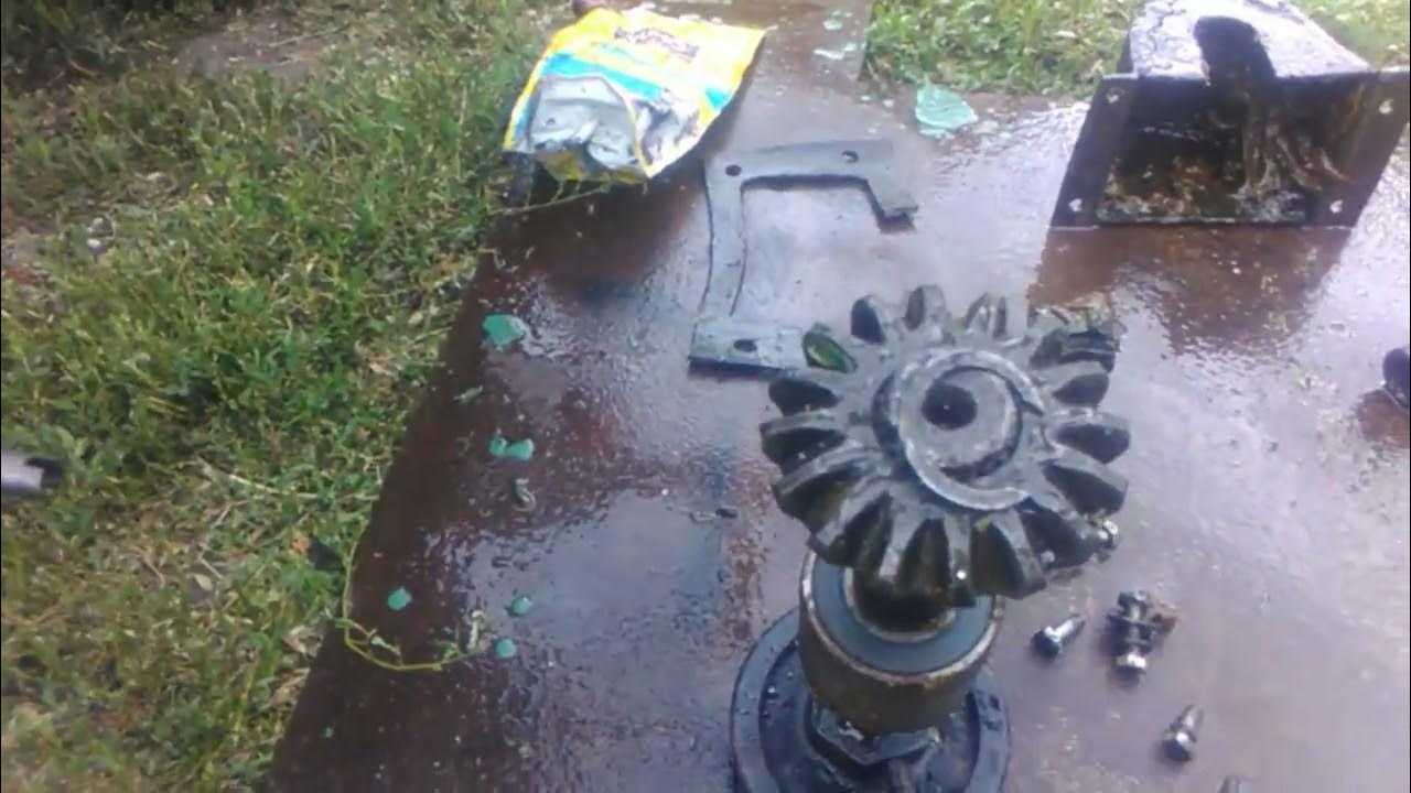 самодельный угловой редуктор с саталитов автомобиля ваз - YouTube