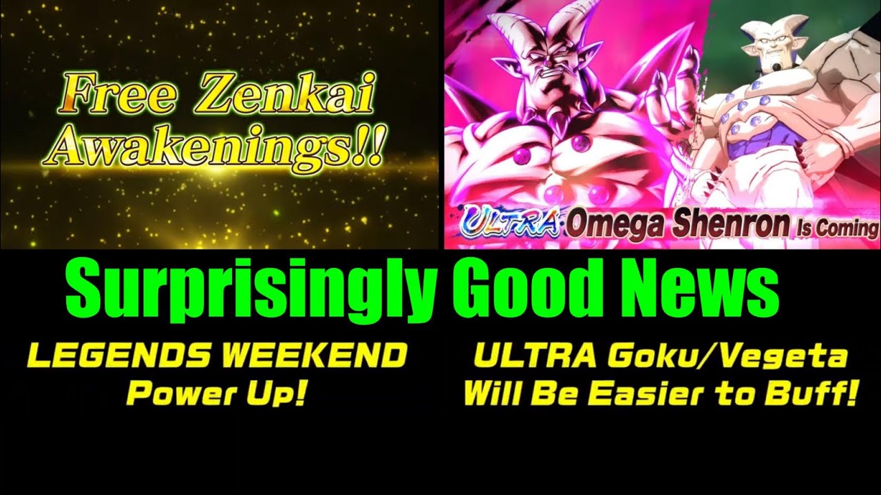 Free Zenkai Awakening, Ultra Omega Shenron, Free Equipment Slots & More ...