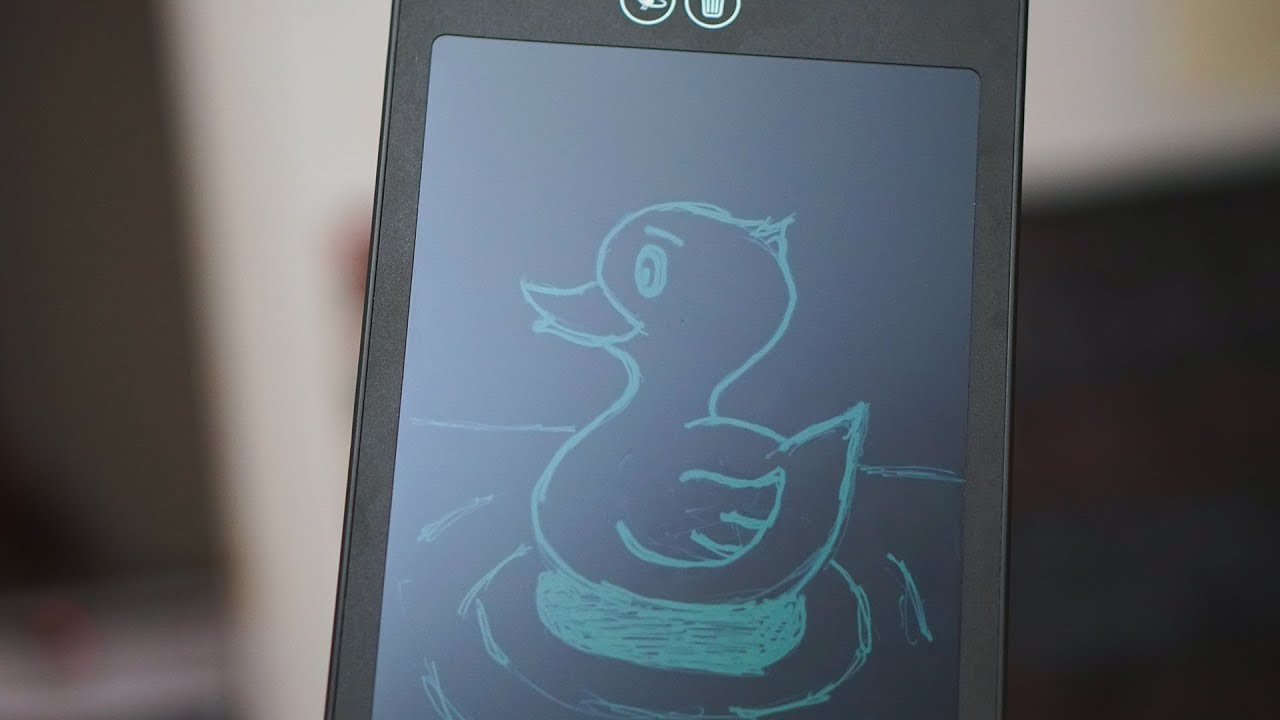 8.5' LCD Writing Tablet w/Partial Detect Erase Review NEWYES - YouTube