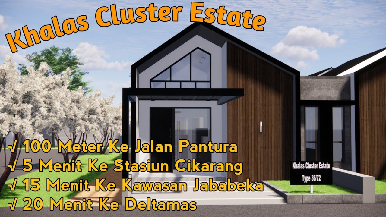 KHALAS CLUSTER ESTATE RUMAH KOMERSIL TYPE 36/72 & TYPE 42/84 | 5 menit ...