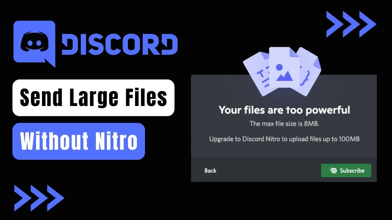 How To Send Large Video Files On Discord Without Nitro YouTube How To Send Large Video Files On Discord Without Nitro YouTube