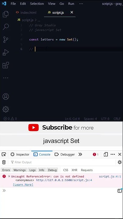 javascript Set #javascript #html #jquery #coding #Shorts - YouTube
