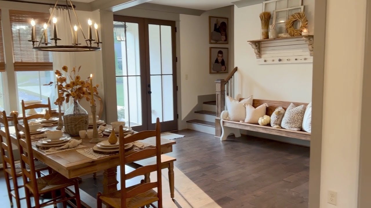 Stunning Antique Farmhouse Style Fall Home Tour - YouTube
