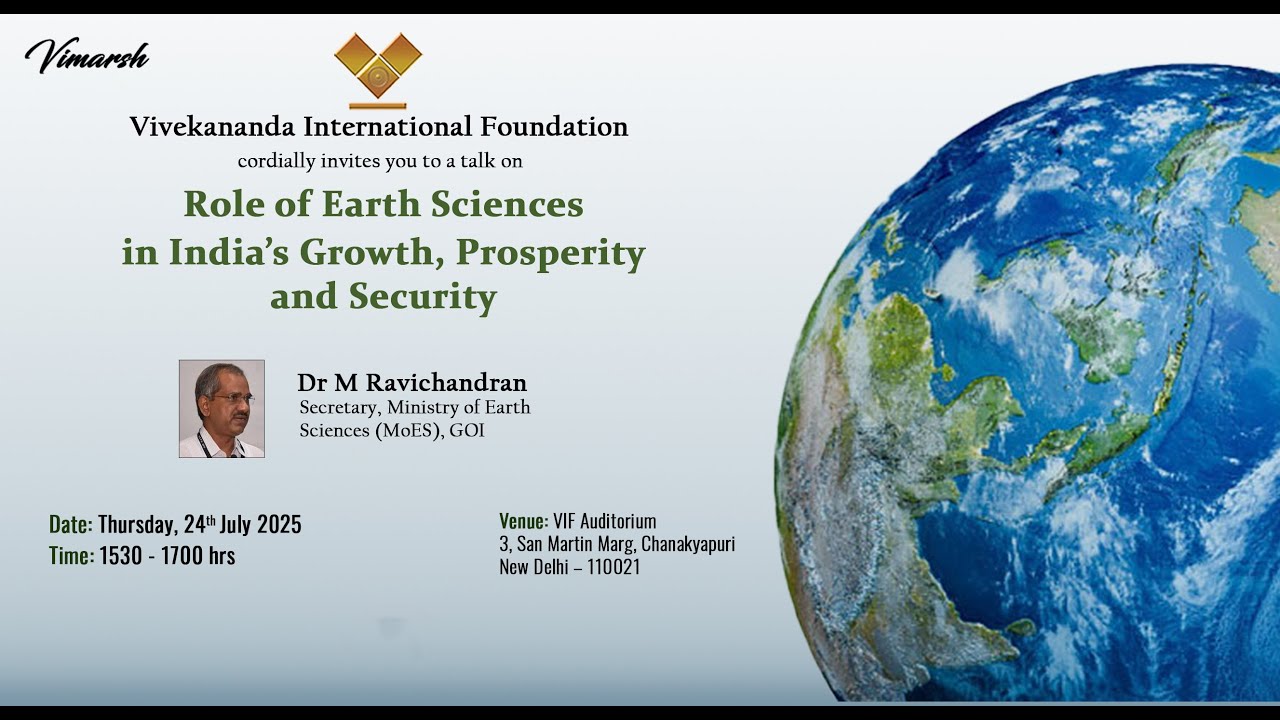 Vimarsh on The Role of #EarthSciences in India’s Growth, Prosperity and ...