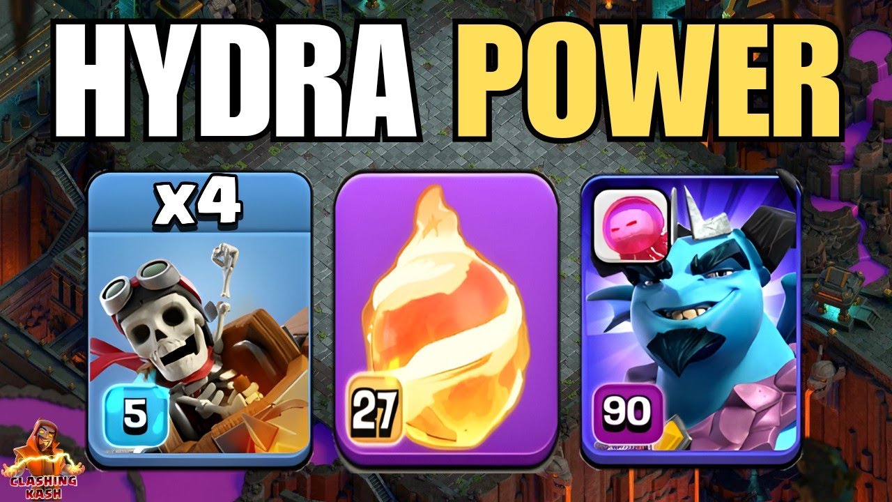 FIREBALL HYDRA POWER TH17 Attack Strategy with Army Link | Th17 Legend League Attack Strategy ...