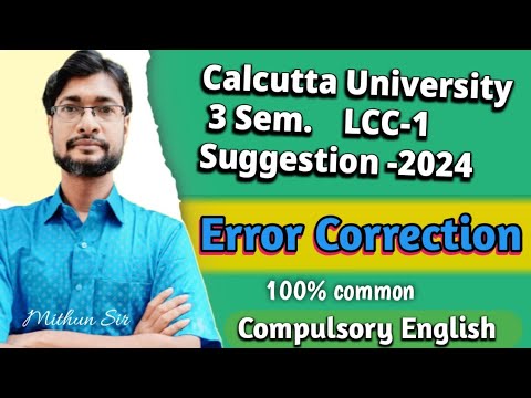 Ba 3 sem lcc-1 english suggestion 2024/Lcc-1 english cu 3rd sem suggestion 2024 - YouTube