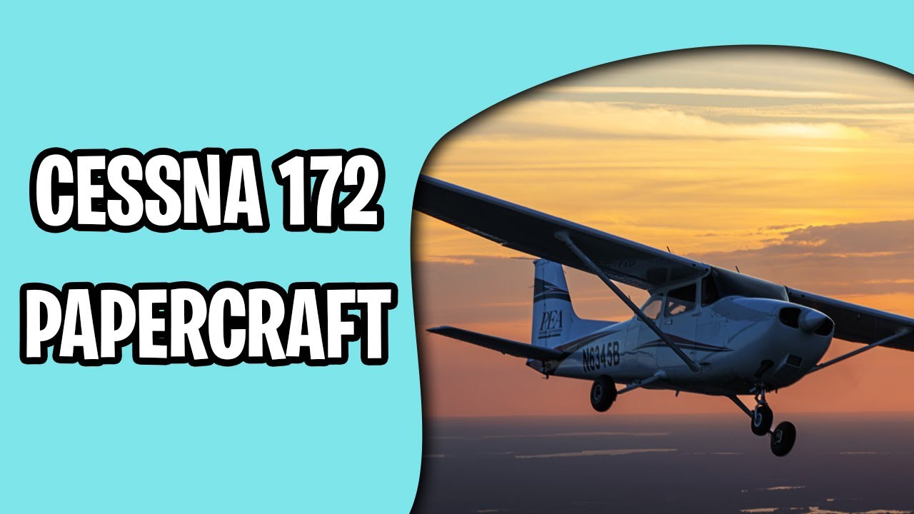 Cessna 172 PAPER MODEL | PAPERCRAFT GMR - YouTube