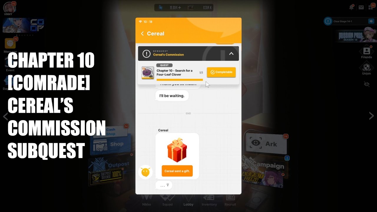 GODDESS OF VICTORY: NIKKE | Chapter 10 [Comrade]: Cereal's Commission ...