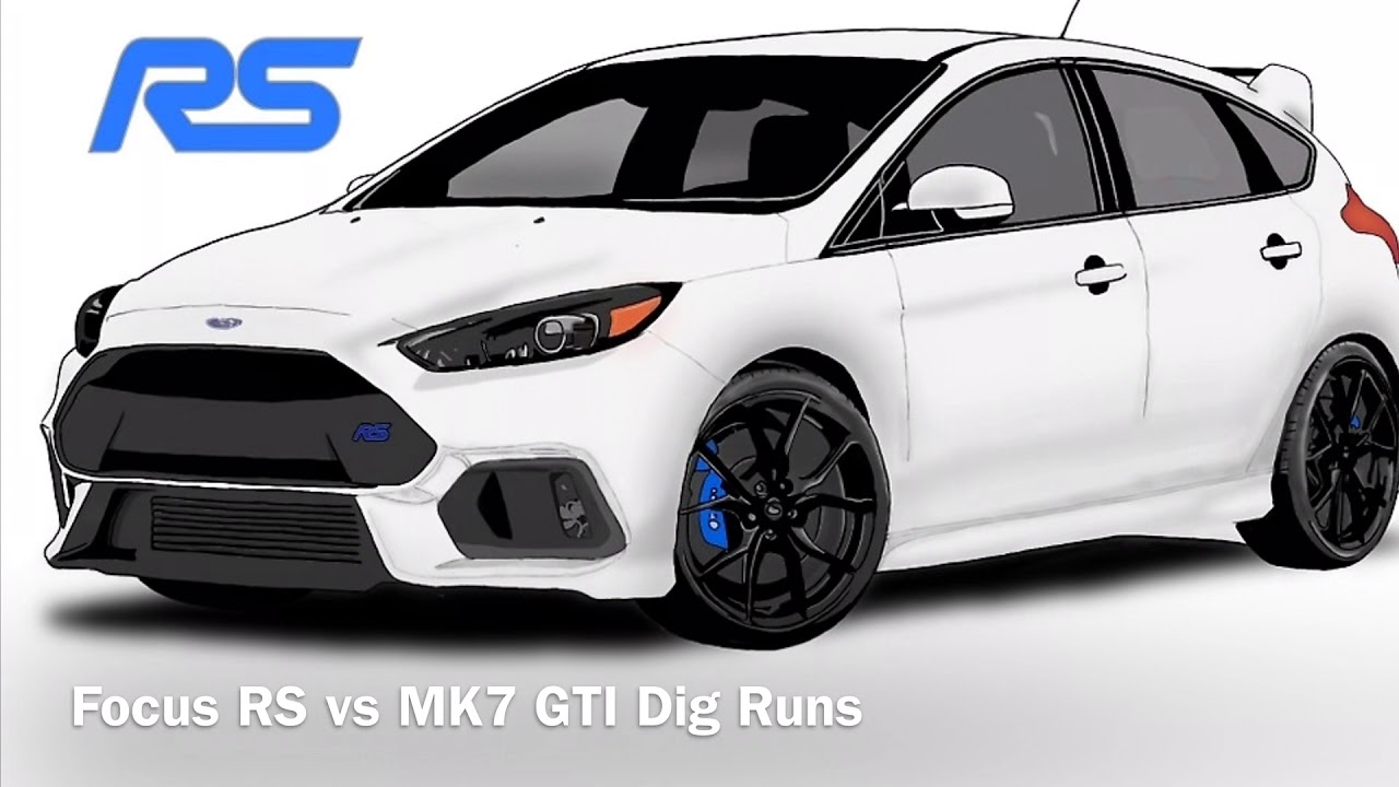 MK7 GTI vs Focus RS - YouTube