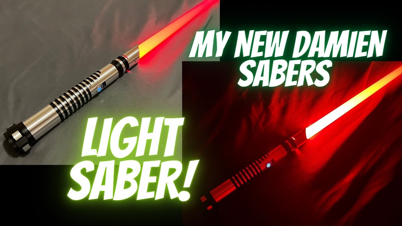 My new second DAMIEN SABERS light saber! - YouTube