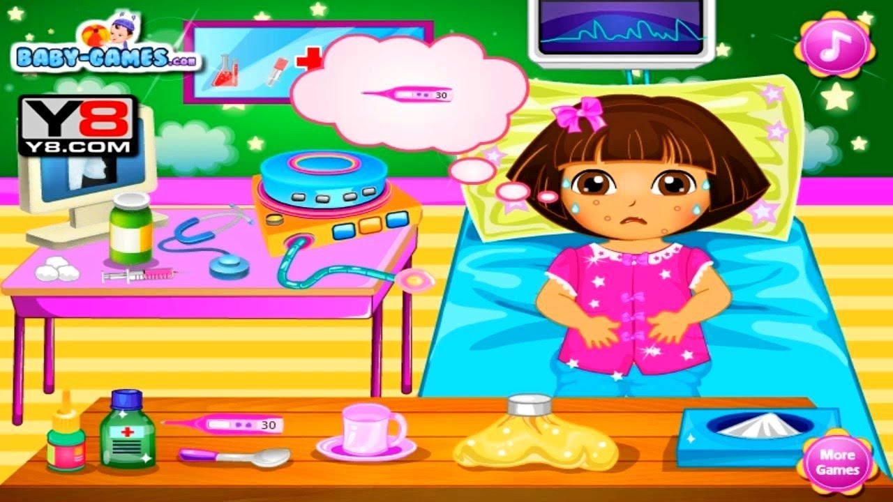 Dora Disease Doctor Care | Kids Games Online Videos - YouTube