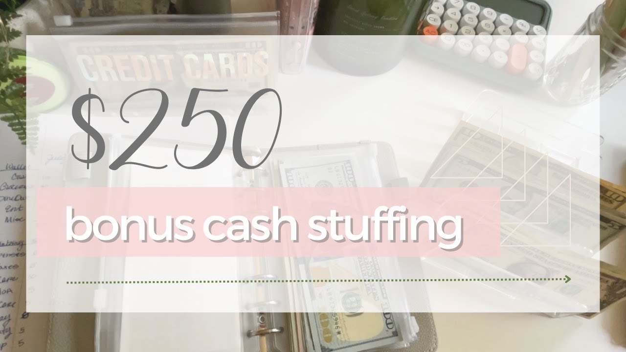 🥑 Bonus Cash Stuffing $250 | Week 1 September | Single Income - YouTube
