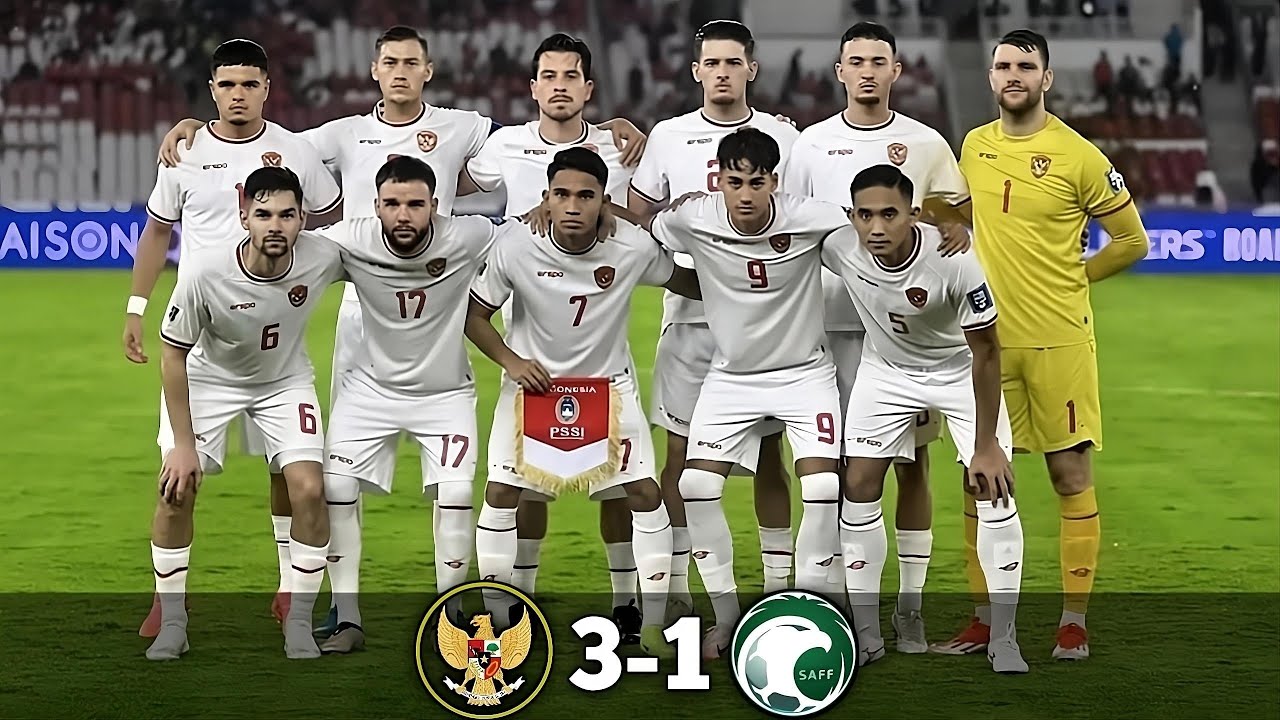 INDONESIA vs ARAB SAUDI 3-1 (agg) QUALIFICATION WORLD CUP 2026 ROUND 3 ...
