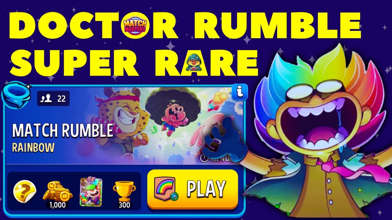 RARE DOCTOR COLOR RUMBLE 22 players Rainbow perks recharge | Match ...