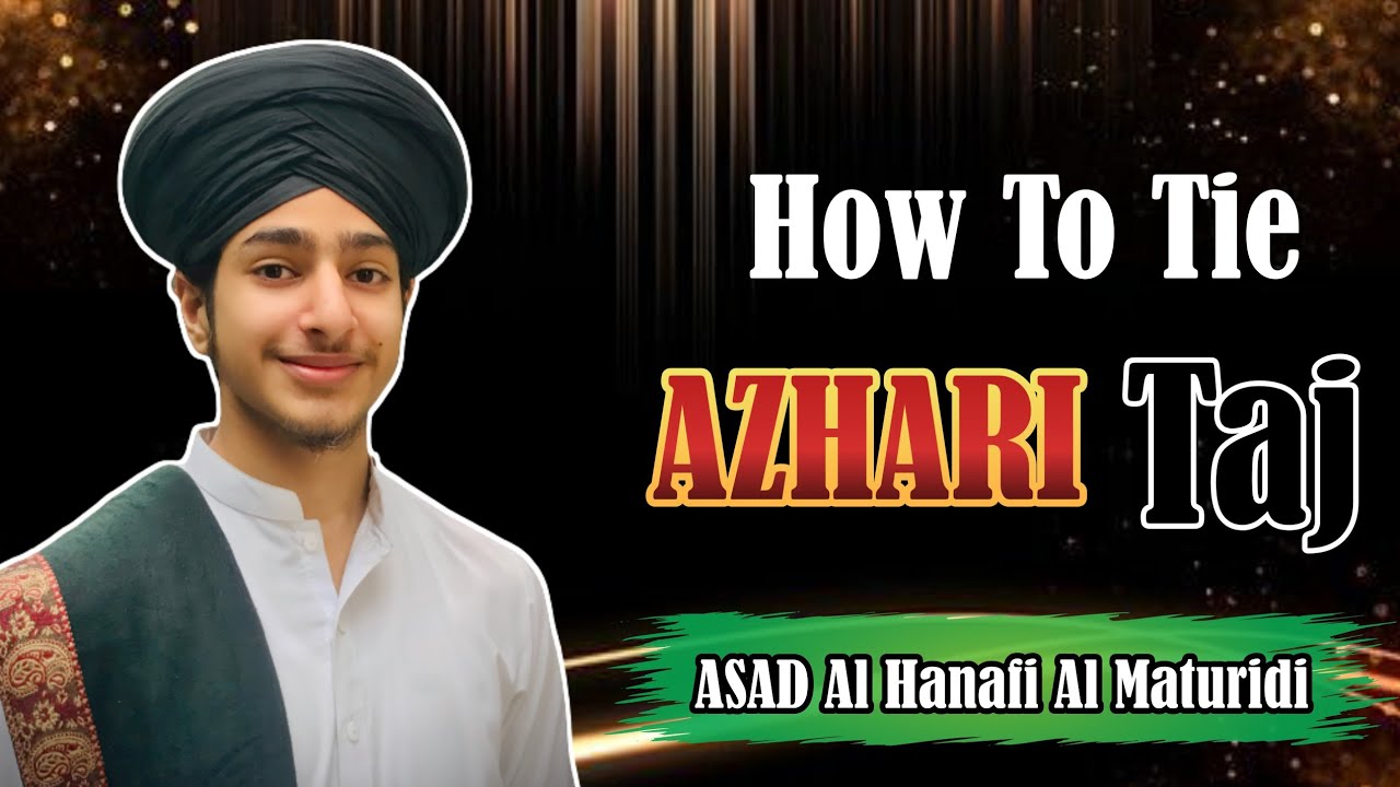 how to tie imamah Shareef (imamah Shareef like mufti Salman azhari sab ...