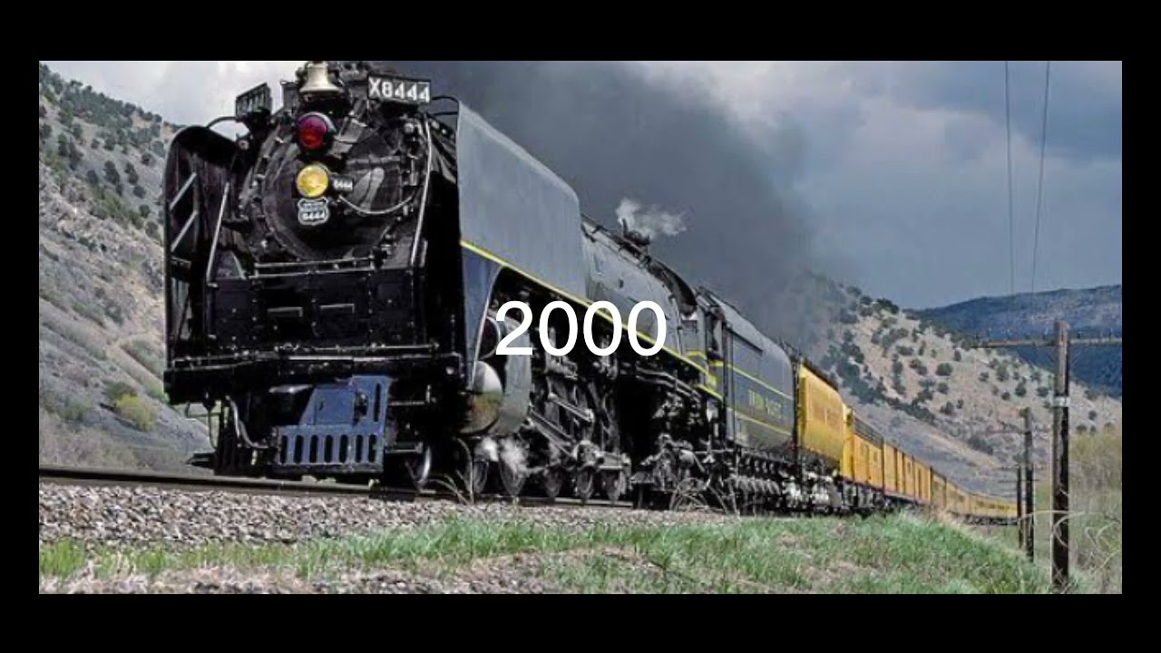 evolution of union pacific #8444 - YouTube