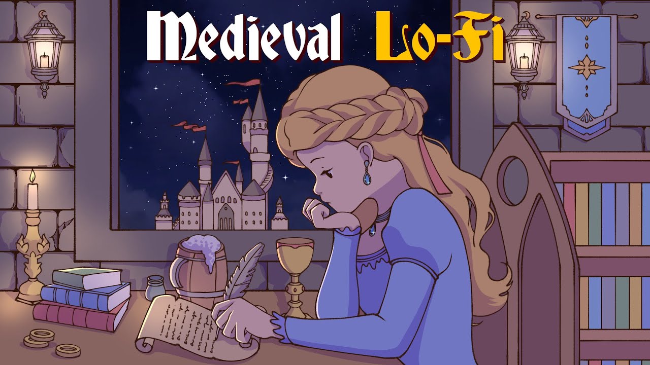 Fantasy lo-fi music ⚔ chill medieval lofi beats for late night study ...