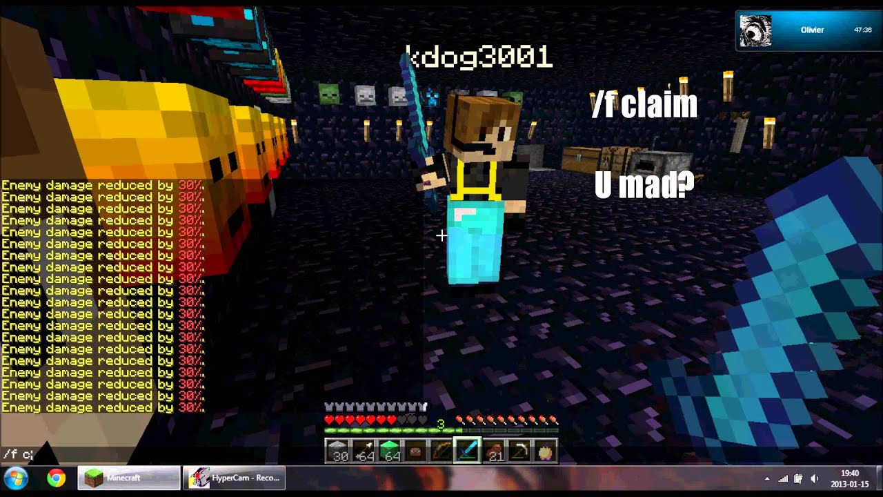 Minecraft Faction PVP : Raiding Admin's Base! - YouTube