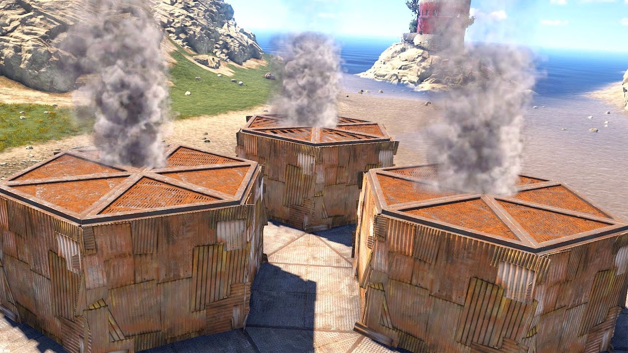 RAIDING an ACTIVE SULFUR SMELTING BASE with LARGE FURNACES... - YouTube