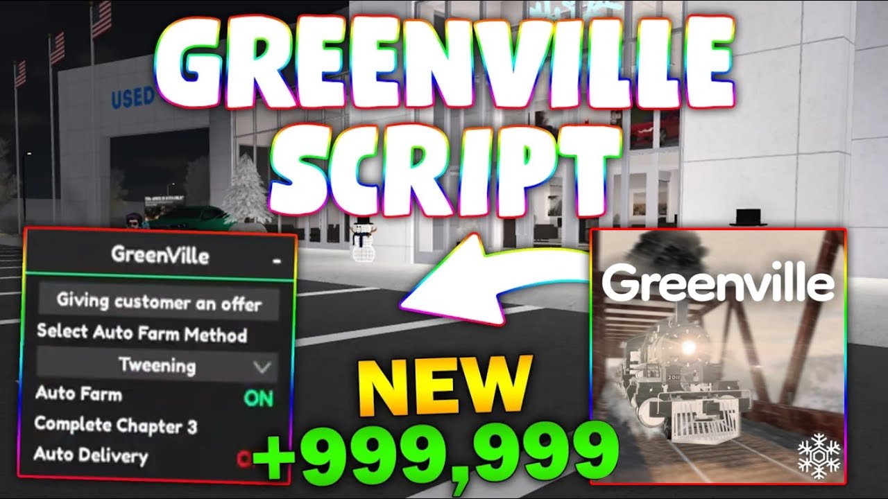 *NEW* Greenville Script (PASTEBIN 2025) (AUTOFARM, MONEY FARM, 110K IN ...