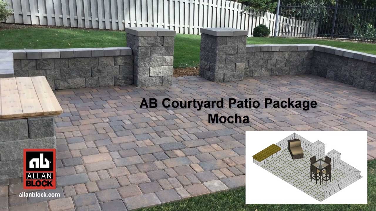 AB Courtyard Patio Package Mocha - YouTube