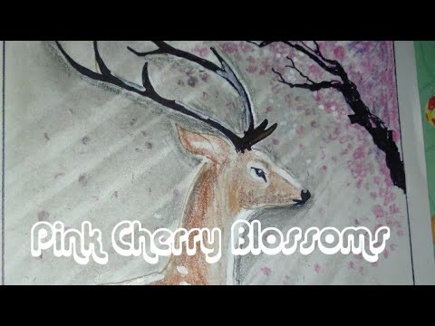pink cherry blossoms#drawing #deer #easy_drawing#menggambarhewan#cara ...