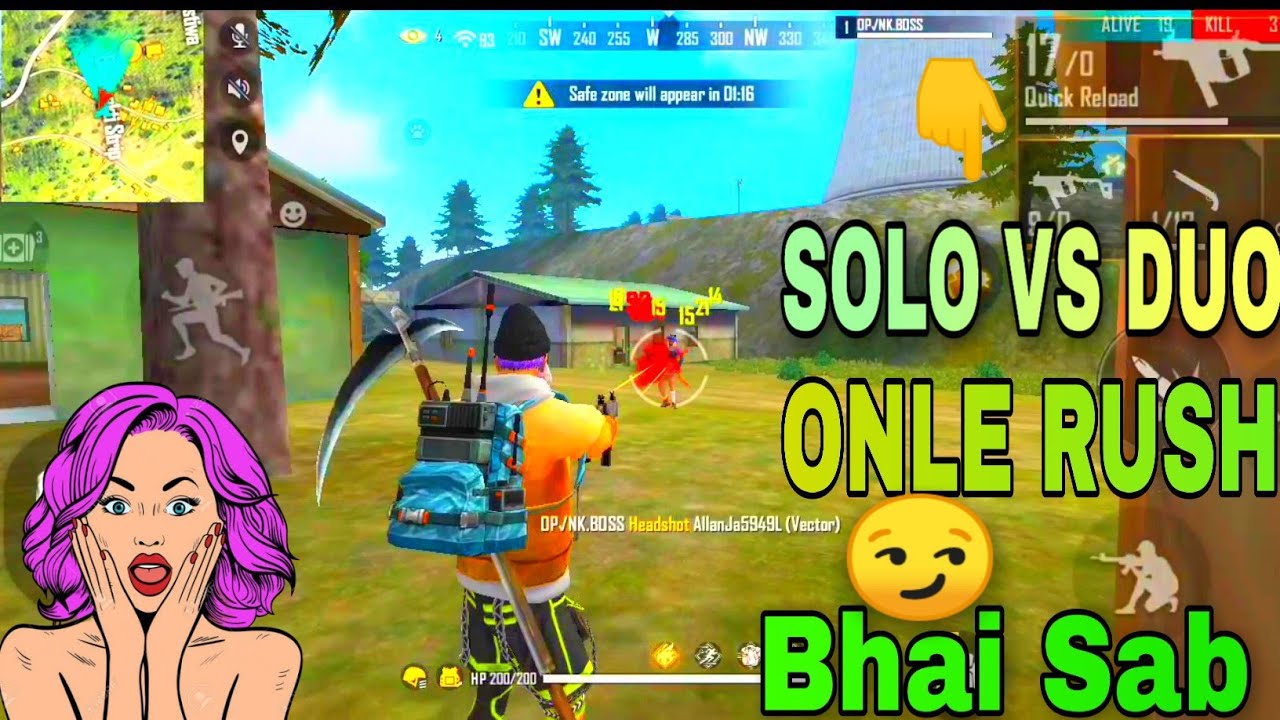 free fire rush gameplay fastest movement speed garena free fire |onle ...