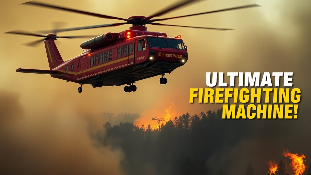 Revolutionizing Firefighting Meet the Large Fire Truck Cargo Helicopter ...