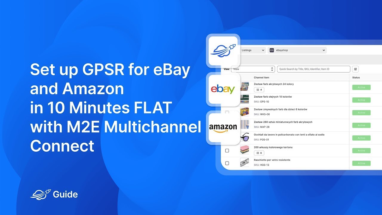 Set up GPSR for eBay and Amazon in 10 Minutes FLAT with M2E ...