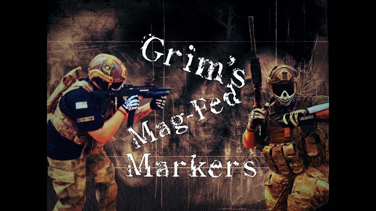 Grim's Tippmann TCR and Rap4 468 Mag-Fed paintball markers - YouTube