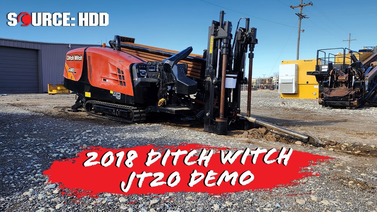2018 Ditch Witch JT20 drill demo | SOURCE: HDD - YouTube