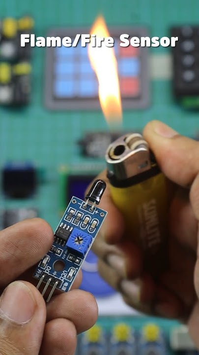 Arduino Flame Sensor Module | #electronics #arduino - YouTube
