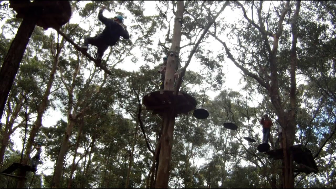 Tree Top Adventure Park - Newcastle - Black Ropes Course - YouTube