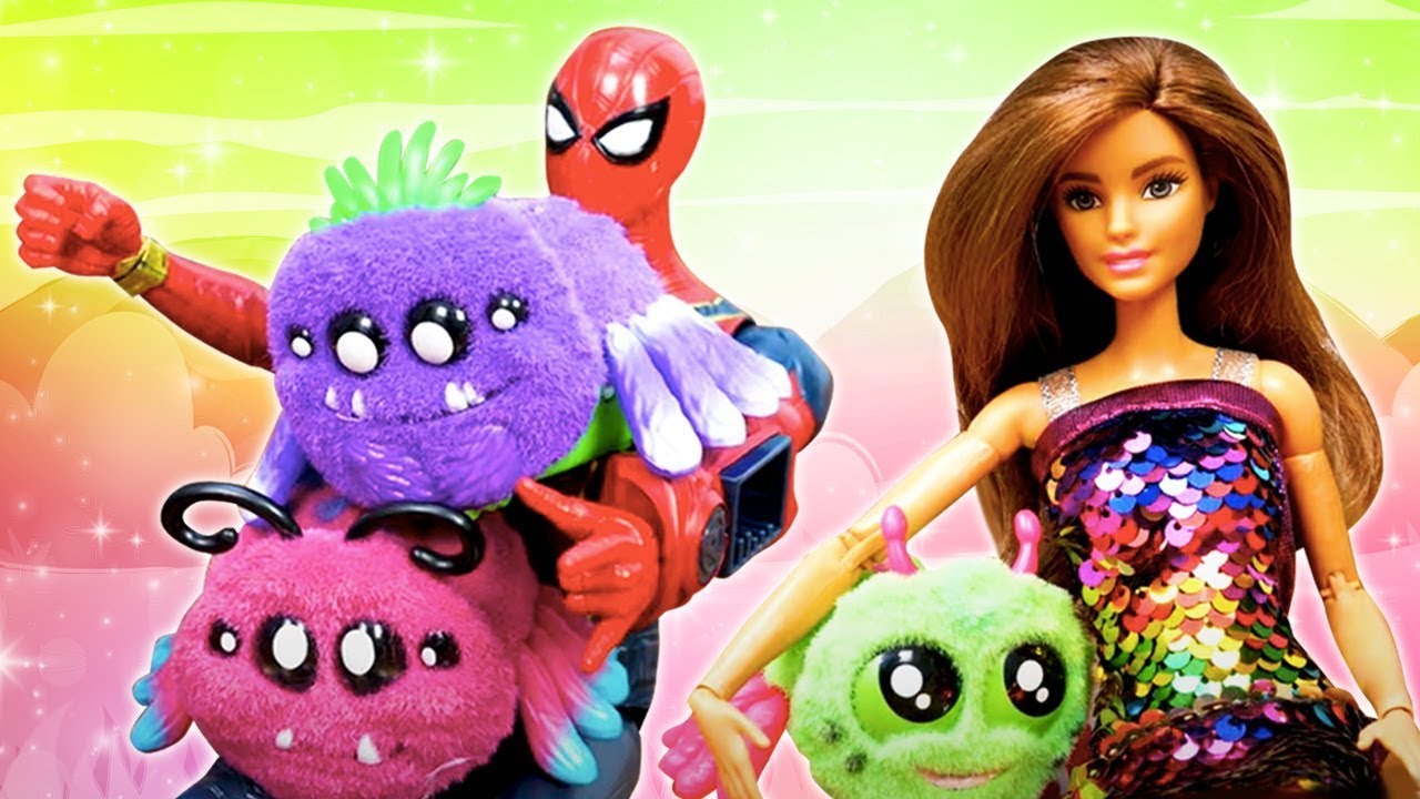 Barbie ile Spiderman. Barbie’nin evini örümcekler basmış! Çocuklar için ...