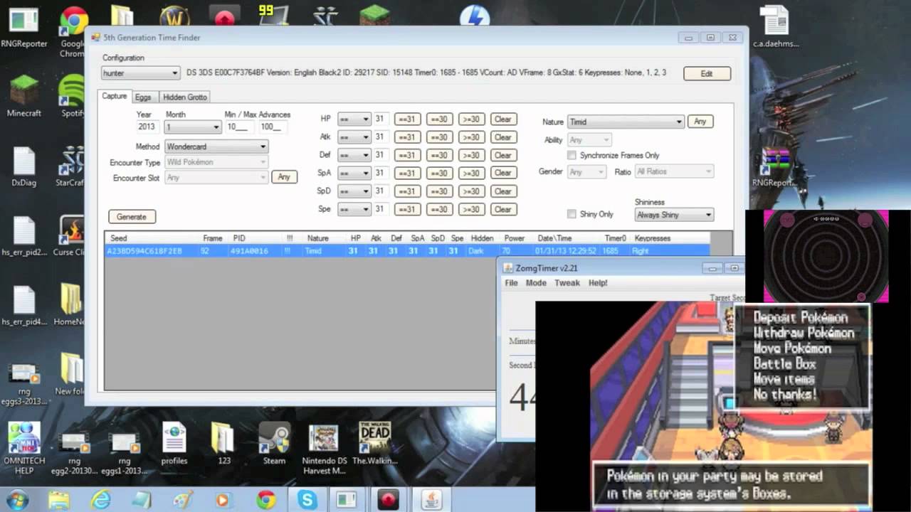 RNG Reporter: Wondercard (Event Pokémon) Ft. Dookieshed - YouTube