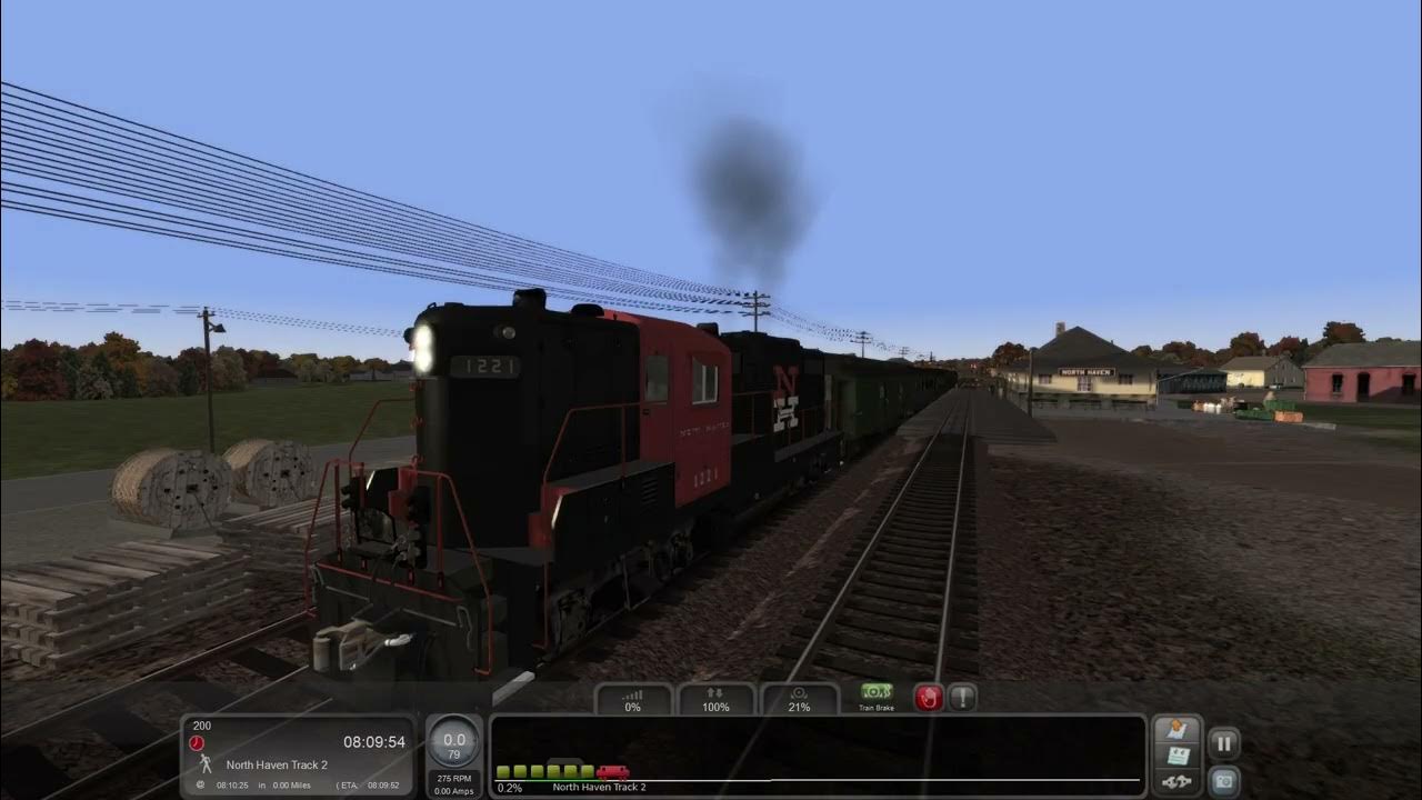 Northbound Passenger Part 1 - Springfield Line - EMD GP9 New Haven - Train Simulator Classic ...