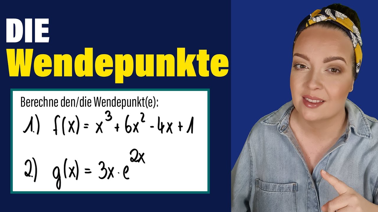 Wendepunkt berechnen - Schritt für Schritt Anleitung #wendepunkt - YouTube