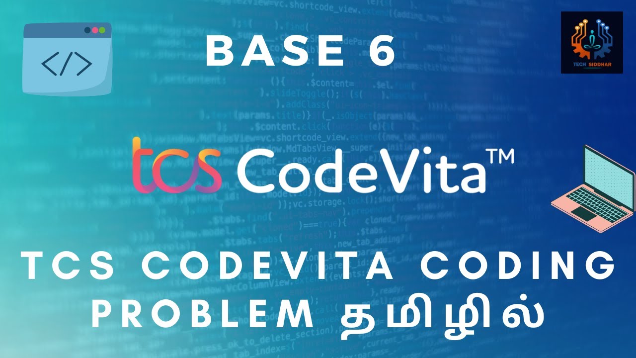 Base 6 π»π» Tcs Codevita Coding Problem Tamil Tech Siddhar Python Ts Youtube 8282