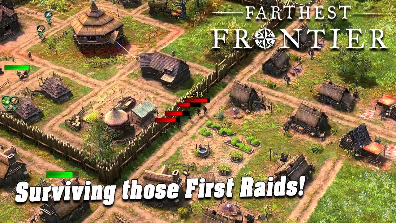 THE BEST DEFENCE FROM EARLY GAME RAIDERS! | Farthest Frontier | #2 ...