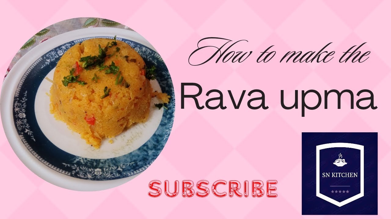 upma recipe | rava upma recipe | how to make uppitu recipe - YouTube