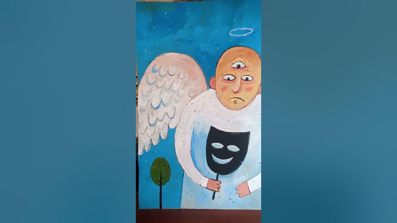 Художник Шизофреник Ангел без маски Картина ПЛИКУСОВ А Н Art